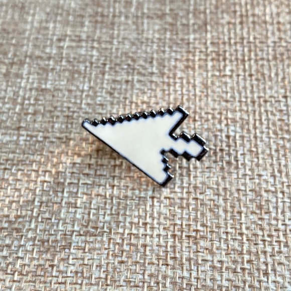 Enamel Pin | Jewelry | Retro Mouse Cursor Enamel Pin | Poshmark